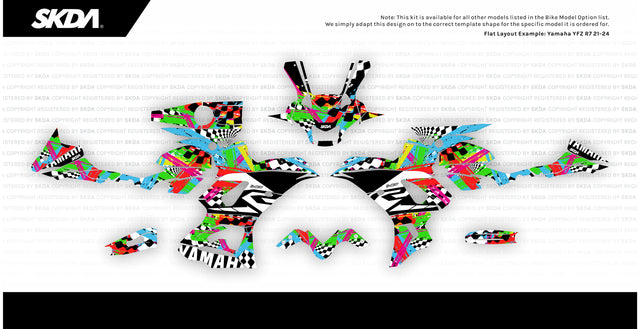 SKDA Yamaha R3 2024 Supersport Full Graphics Kit – Kaitaia Motorcycles